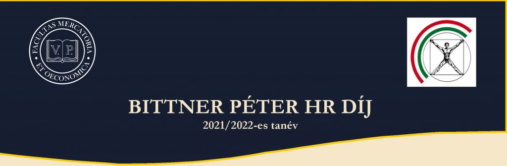Bittner Péter HR Díj 2021/2022-es tanév - Pannon Egyetem - GTK