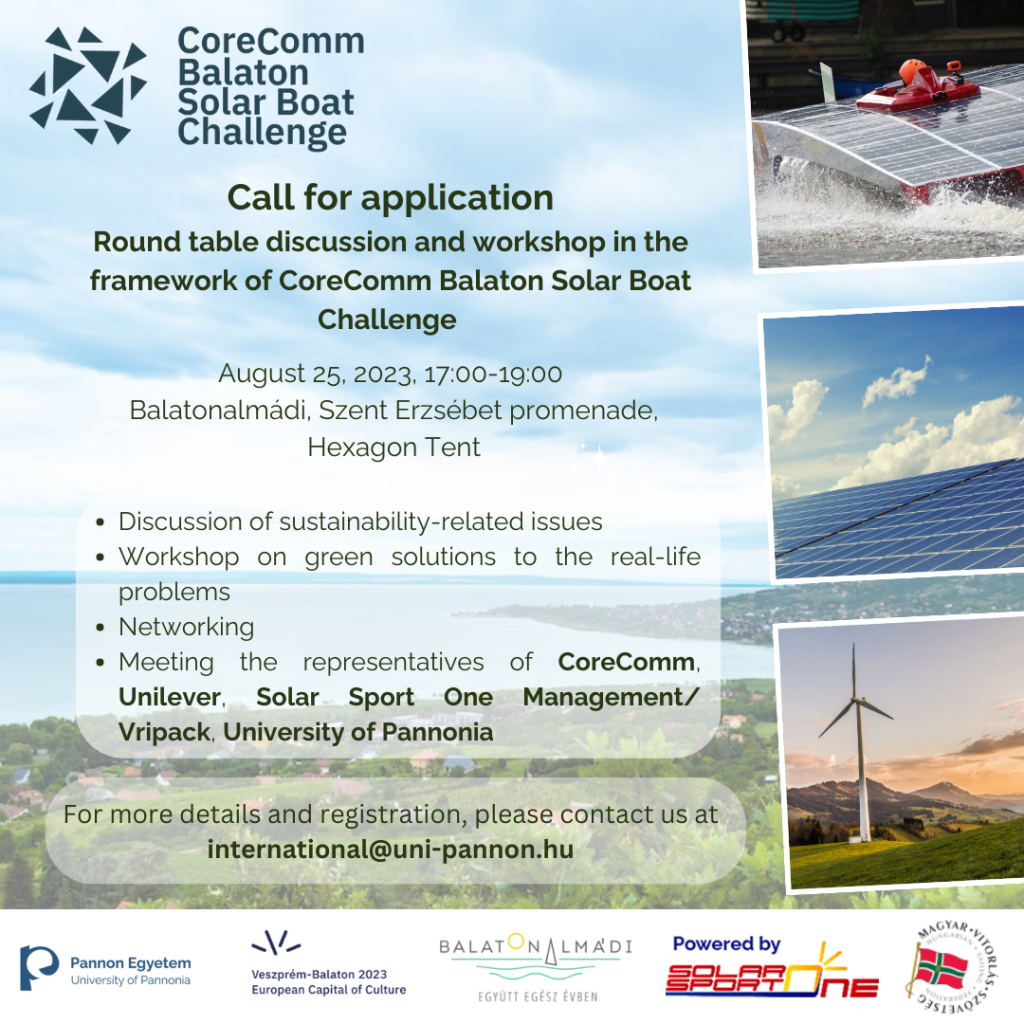 CoreComm Balaton Solar Boat Challenge – Round table conversation on ...